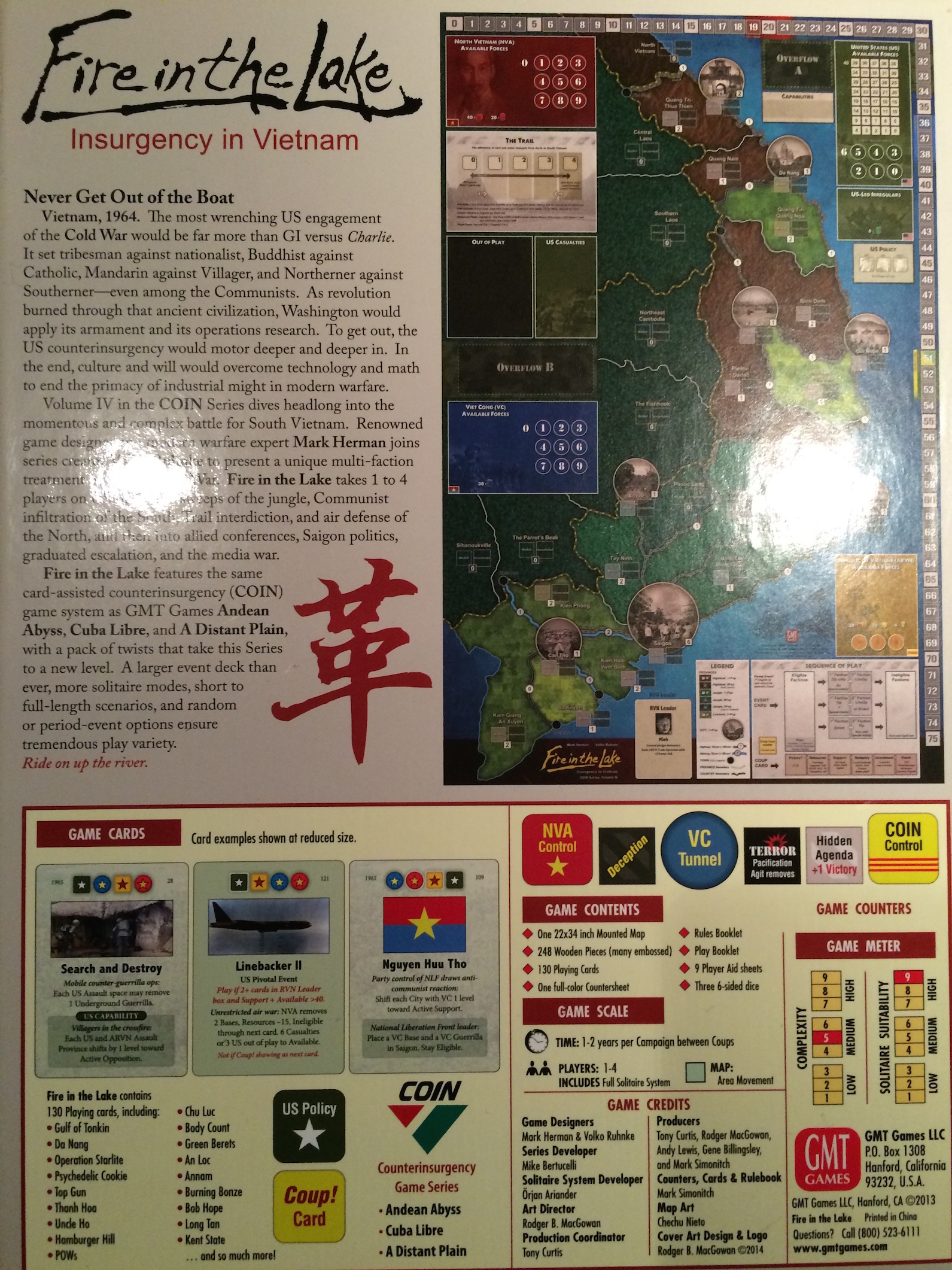 Nouveauté : Fire in the Lake (GMT Games) | STRATEGEEK