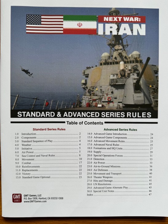 Ouverture : Next War: Iran (GMT Games) | STRATEGEEK